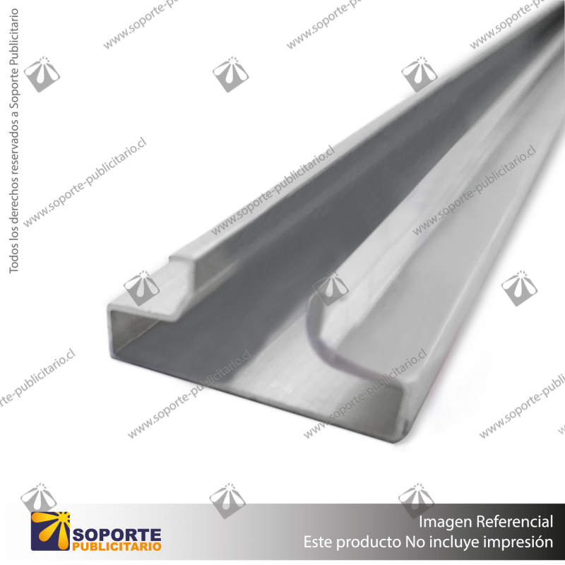 RIEL ALUMINIO PANEL RANURADO 1200 MM – Tienda SoportePublicitario