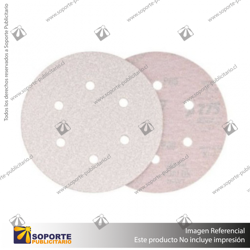 P0220 DISCO DE LIJA A-275 VELCRO CON 6 ORIFICIOS 152 MM – Tienda ...