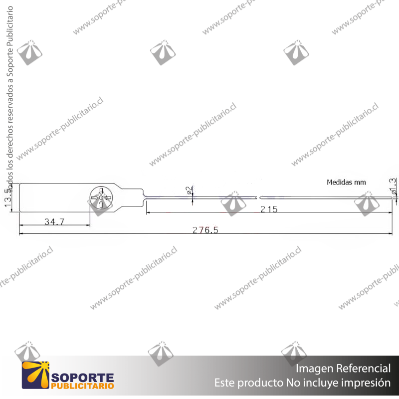 SELLO LEGER 110 INSERTO METAL AMARILLO 28CM – Tienda SoportePublicitario